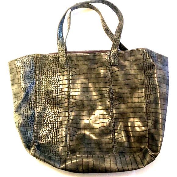 Neiman Marcus | Bags | Neiman Marcus Womens Tote Bag Gray Animal Print ...